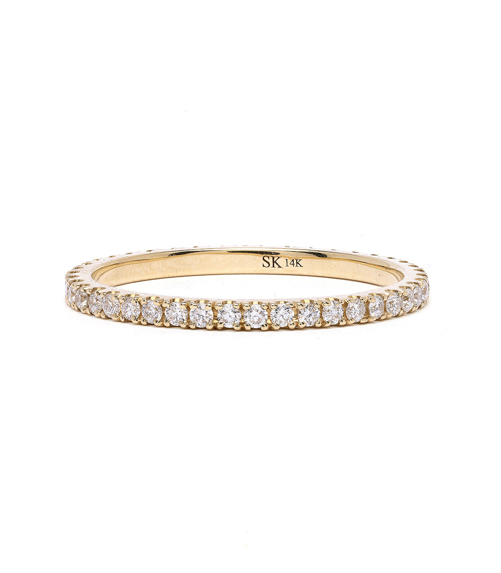 Square Edge Diamond Eternity Band – Sofia Kaman