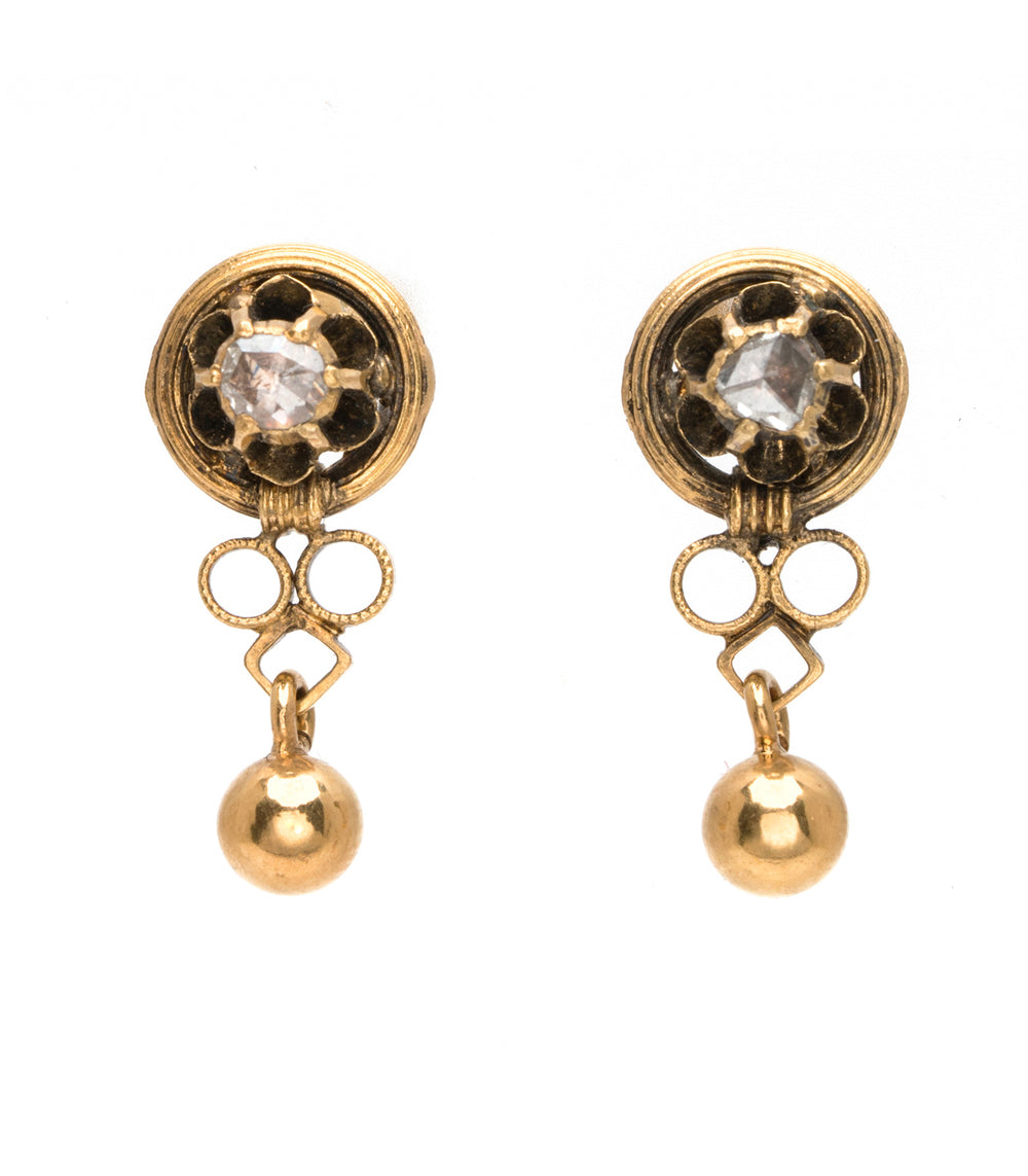 Golden Buttercup Drop Earrings – Sofia Kaman