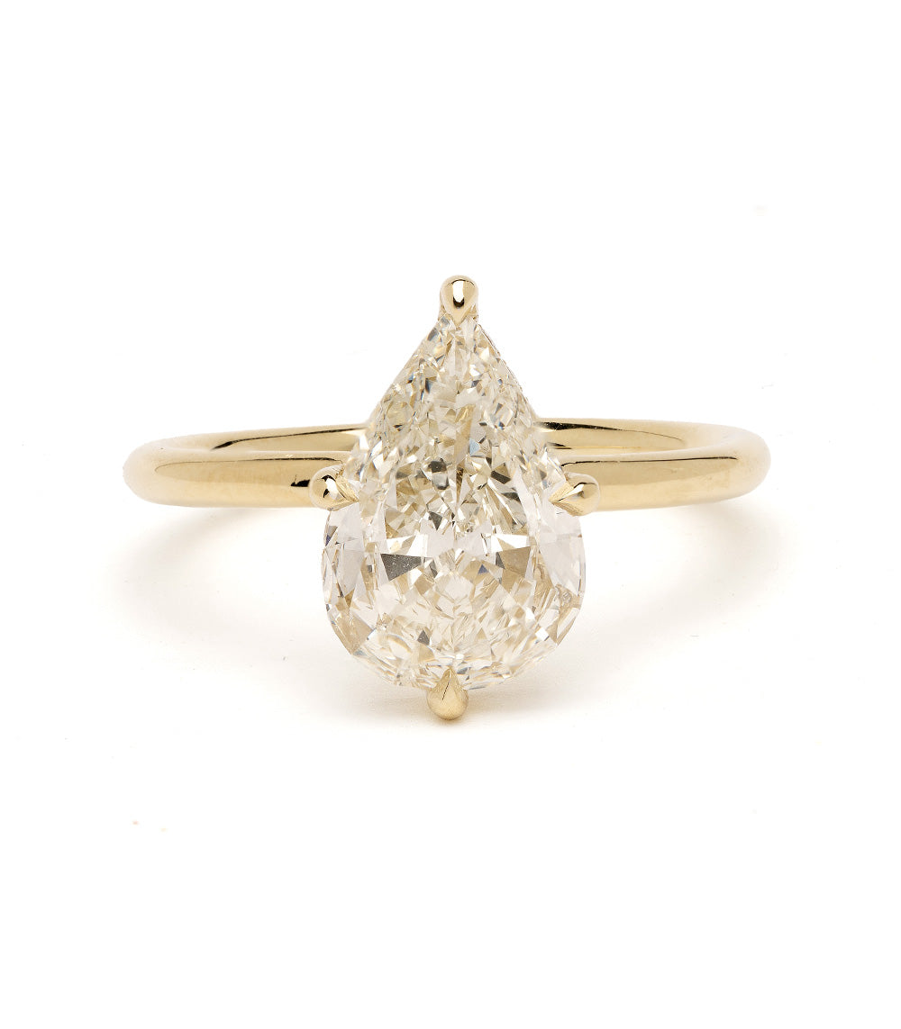 Billie Champagne Pear Diamond Engagement Ring – Sofia Kaman