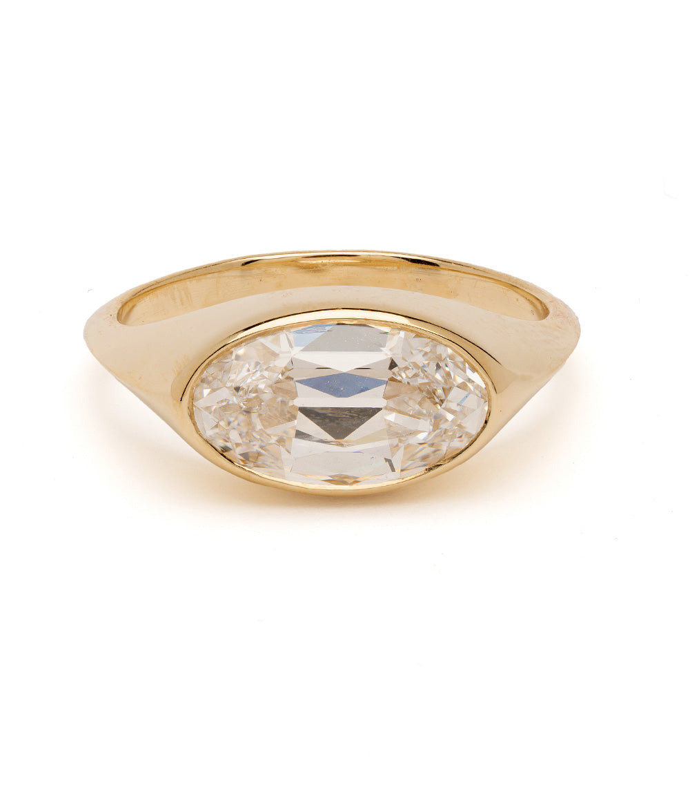 Tristan Oval Diamond Engagement Ring – Sofia Kaman