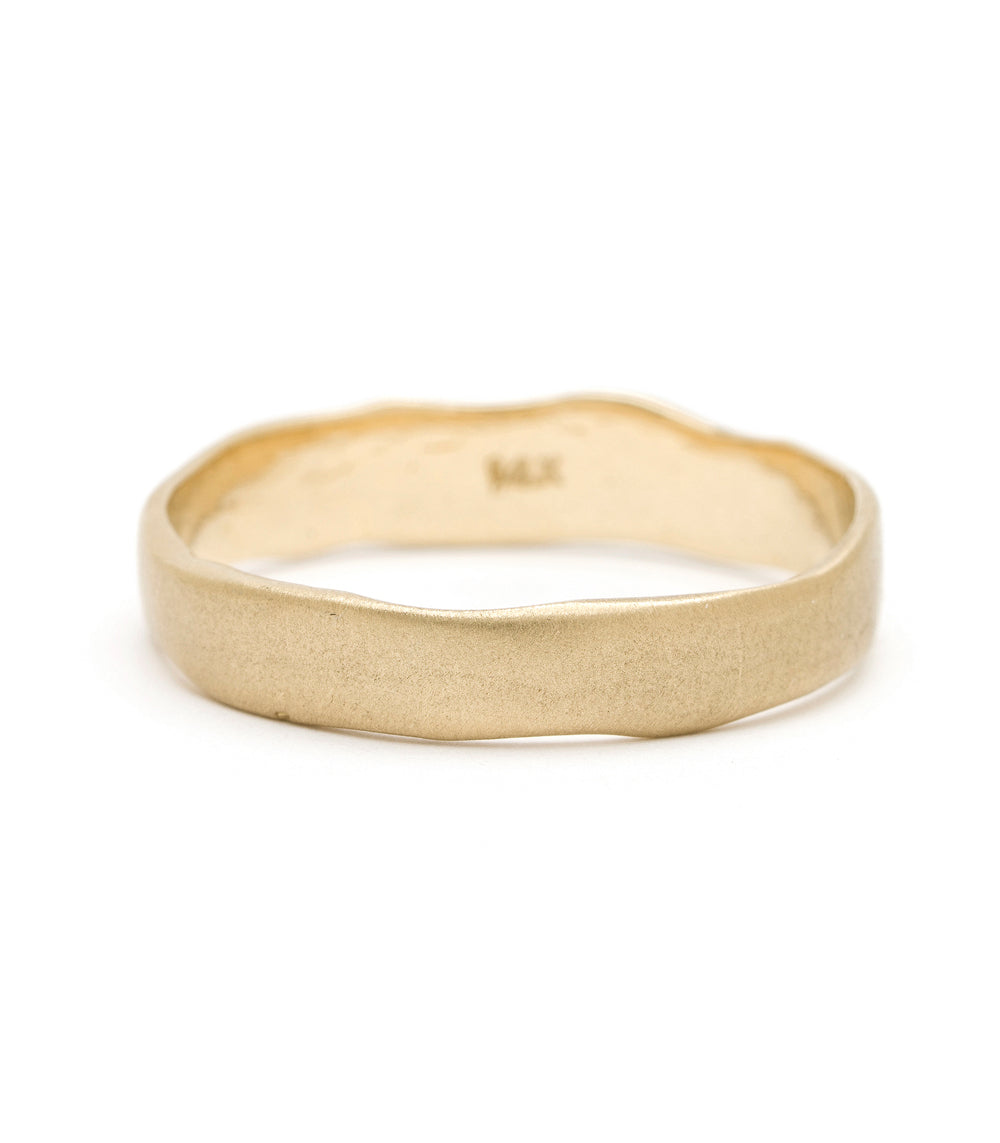 Torn Paper Wedding Band – Sofia Kaman