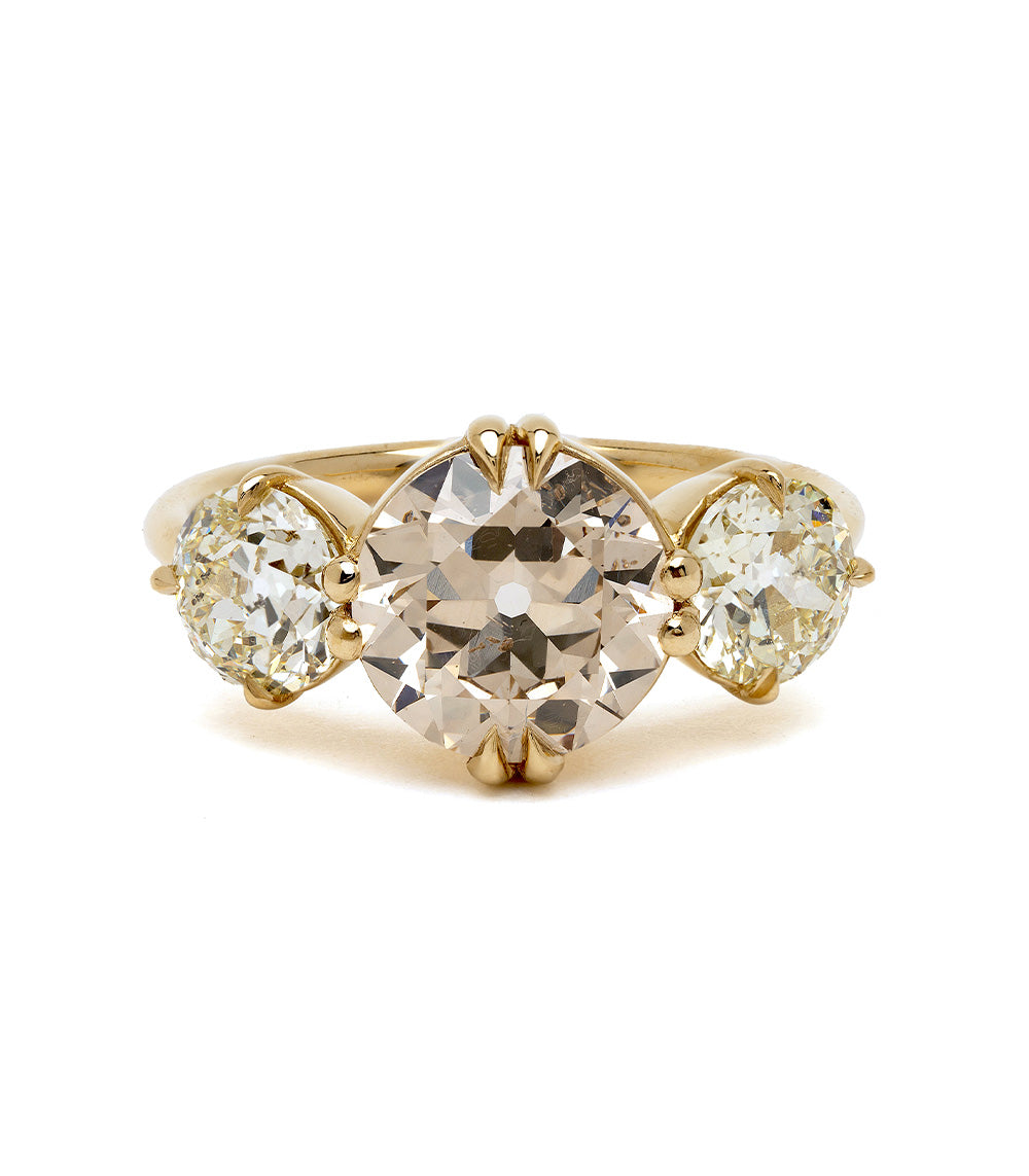 Claudette 3 Stone Engagement Ring – Sofia Kaman