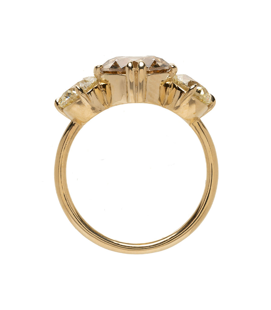 Claudette 3 Stone Engagement Ring – Sofia Kaman