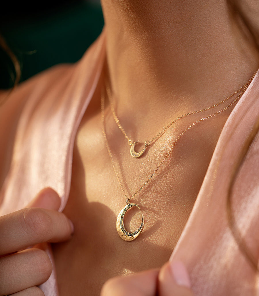 Crescent Moon Necklace – Sofia Kaman