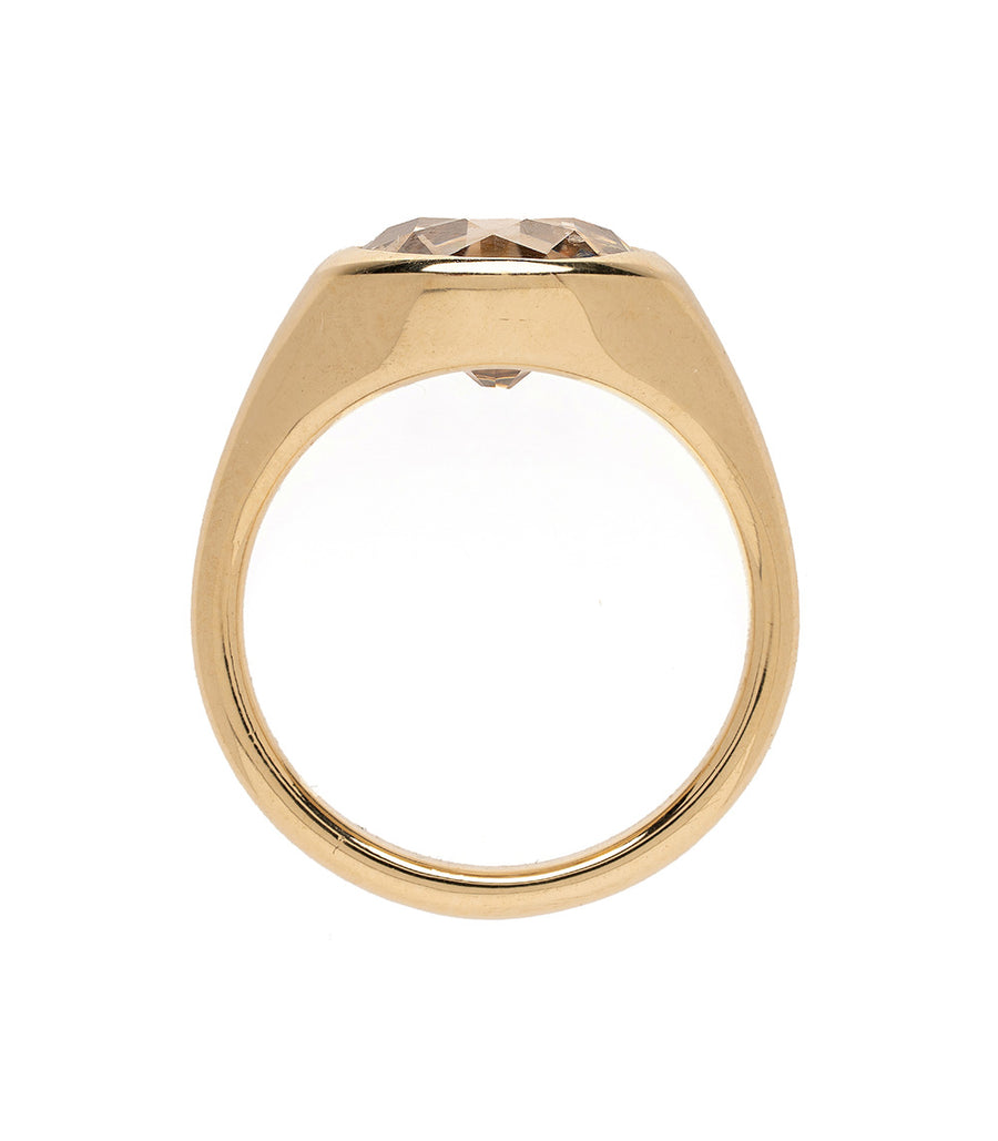 Isolde Old Mine Cushion Diamond Signet Engagement Ring – Sofia Kaman