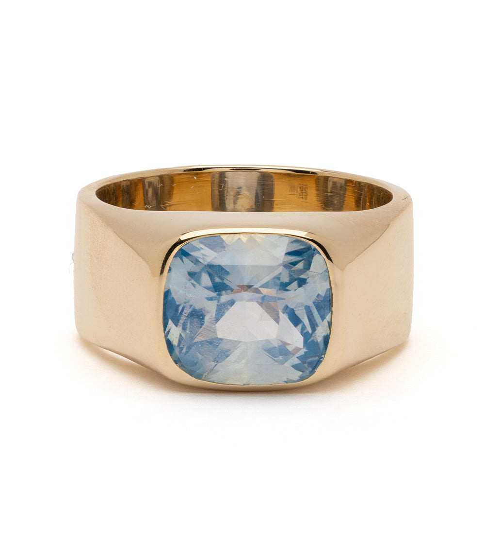Lennon Sapphire Cigar Signet Ring – Sofia Kaman